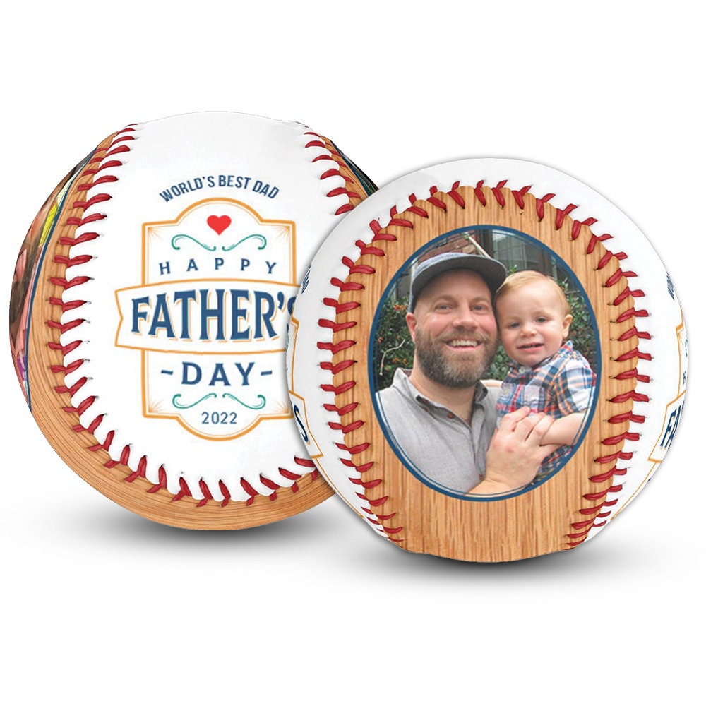 Personalized Photo Baseball Vintage Design Father's - Etsy