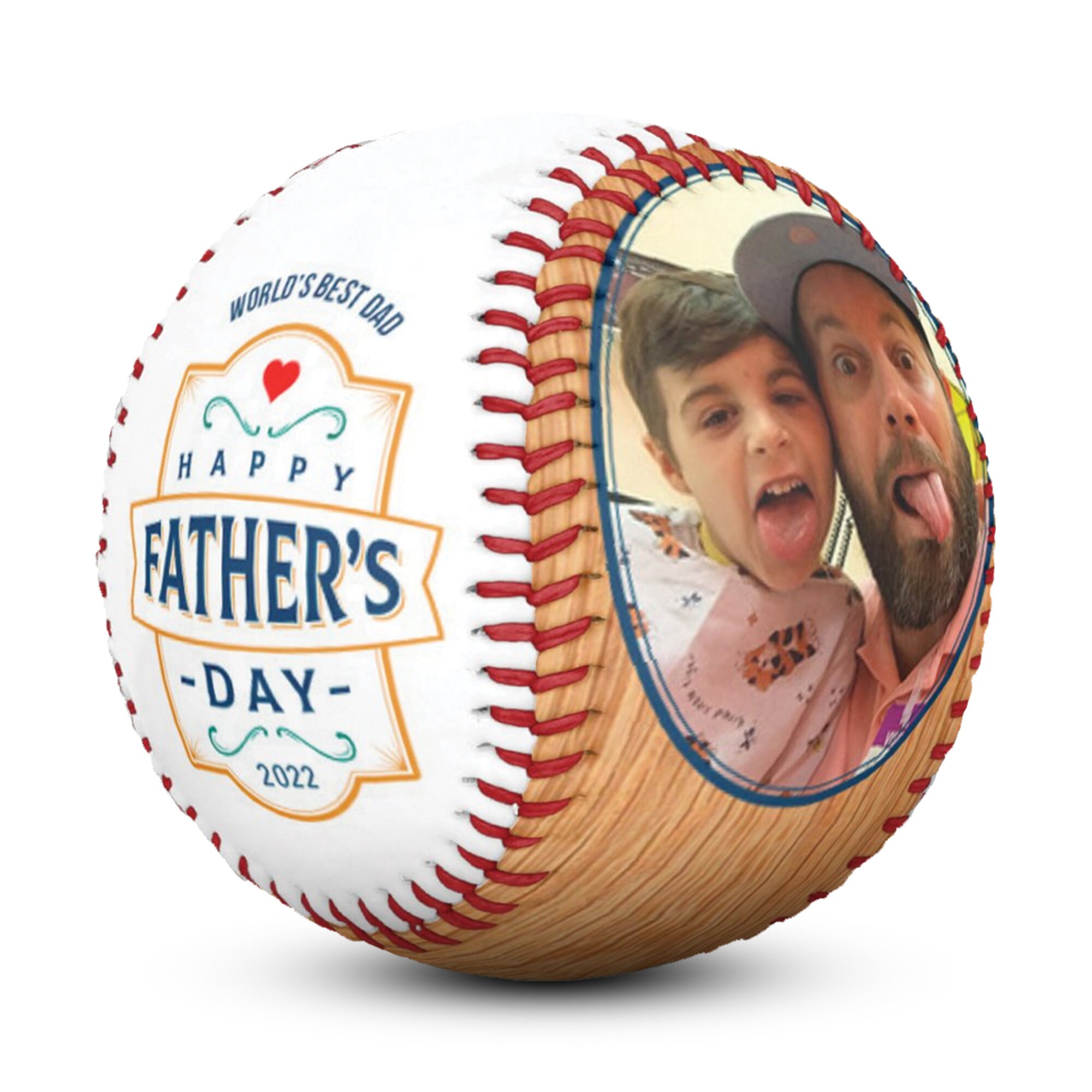 Personalized Photo Baseball Vintage Design Father's - Etsy