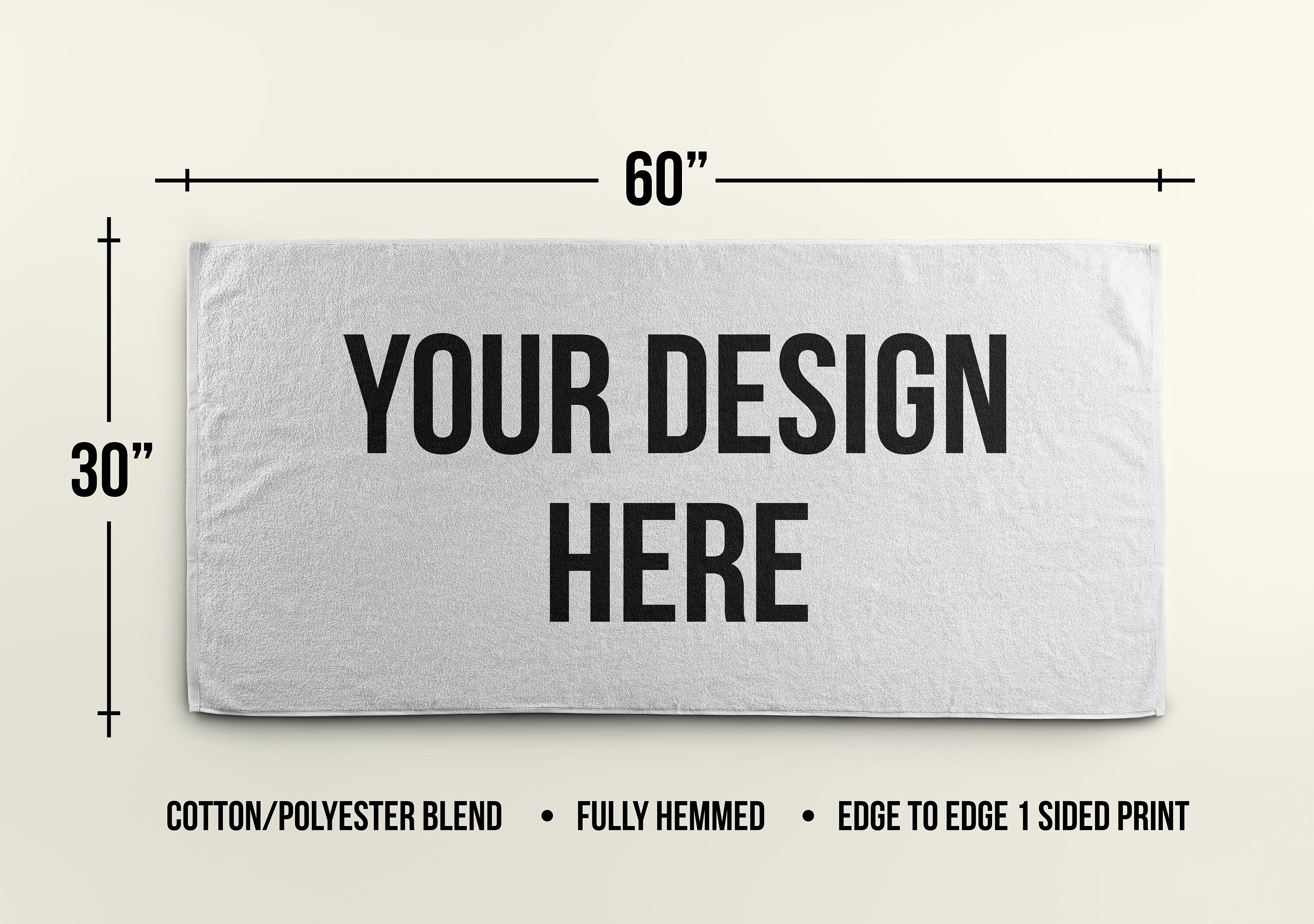 Custom 30"x60" Logo Swim Towels | Personalized Towels Perfect for Swim ...