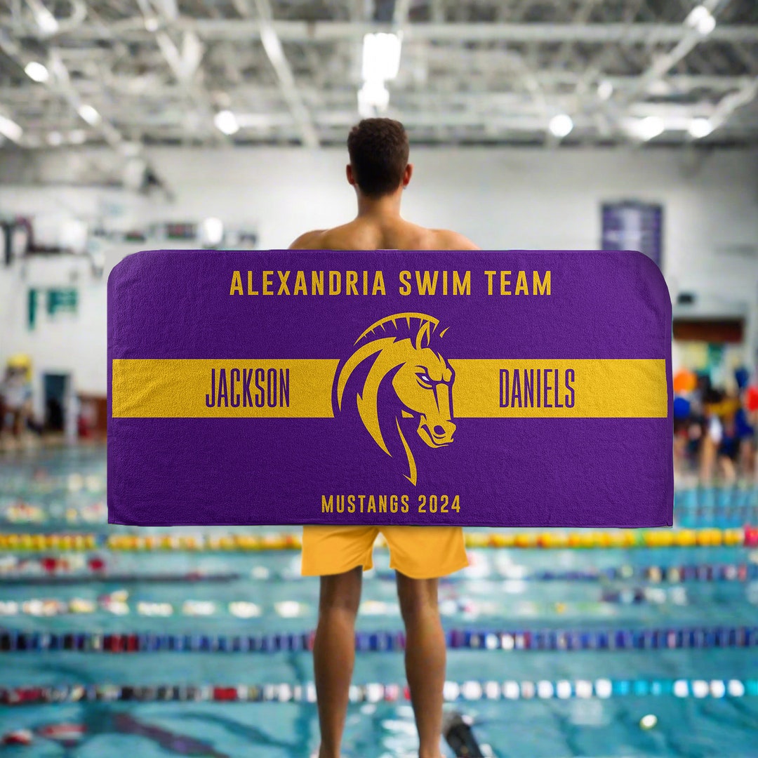 Custom 30"x60" Logo Swim Towels | Personalized Towels Perfect for Swim ...