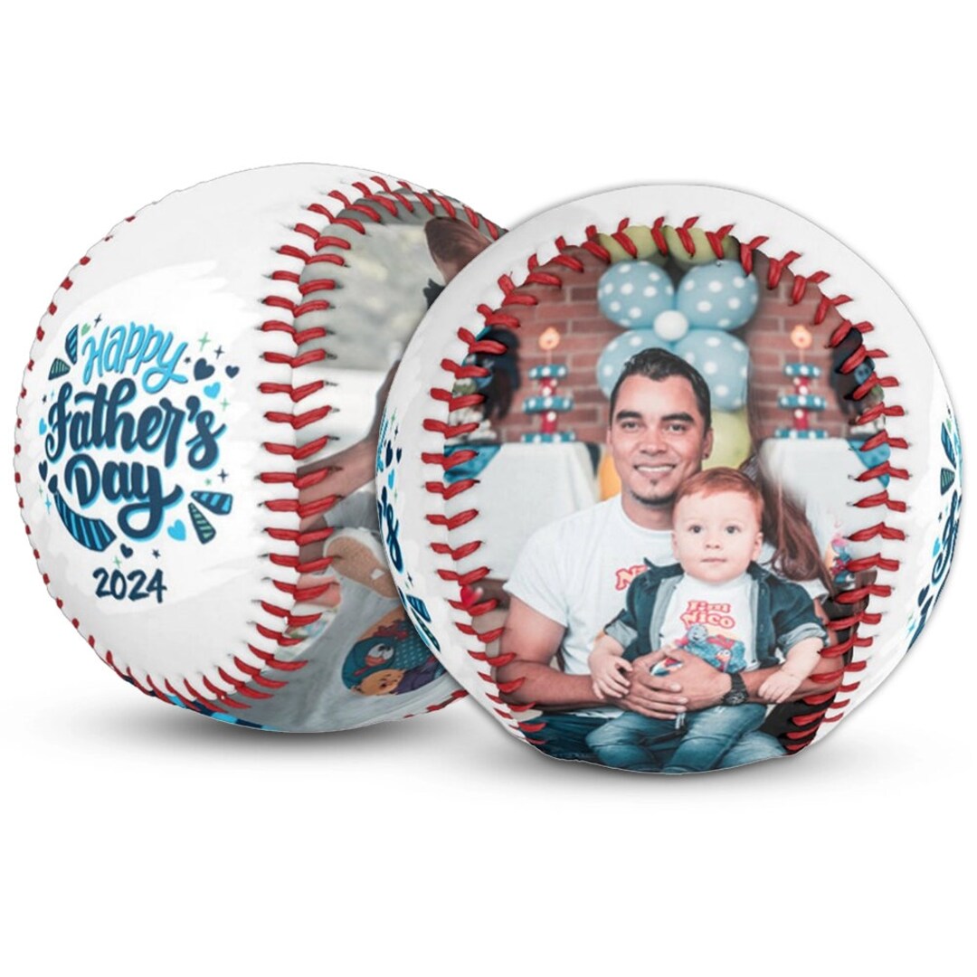 Personalized Photo Baseball | Celebration Design | Father's Day ...