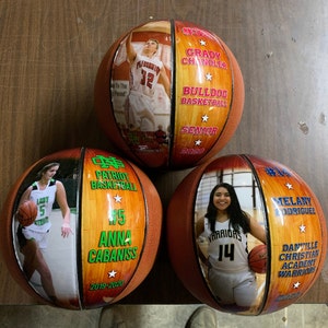 Custom Photo Basketball | Courtside Design | Great for Senior Night ...