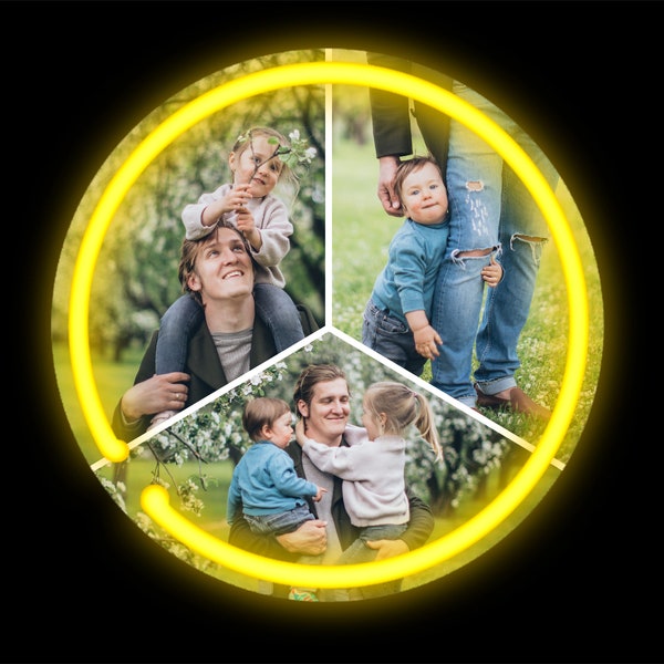 Triple Photo Neon Sign - Etsy