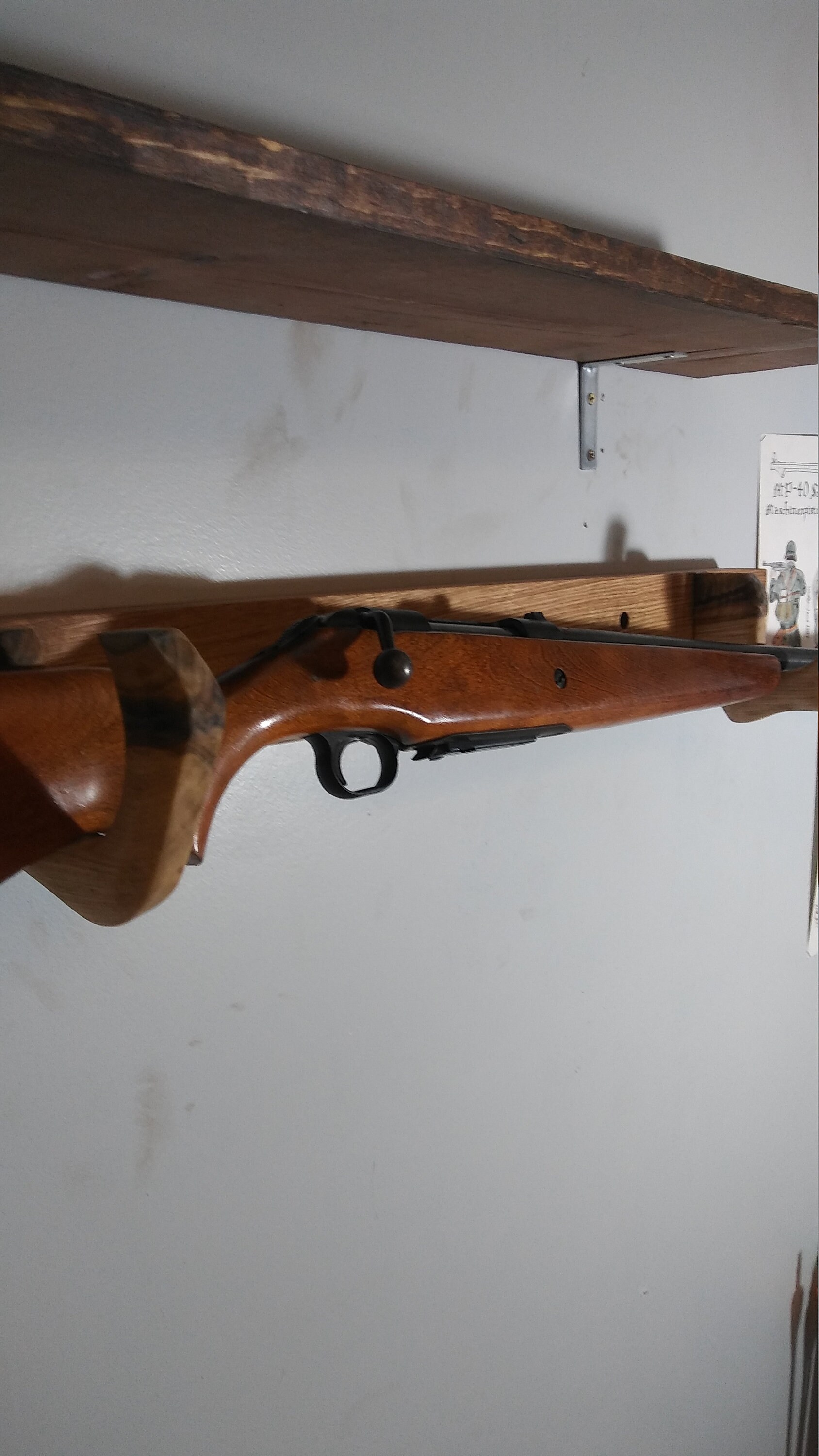 Live Edge Oak and Poplar Gun Rack - Etsy