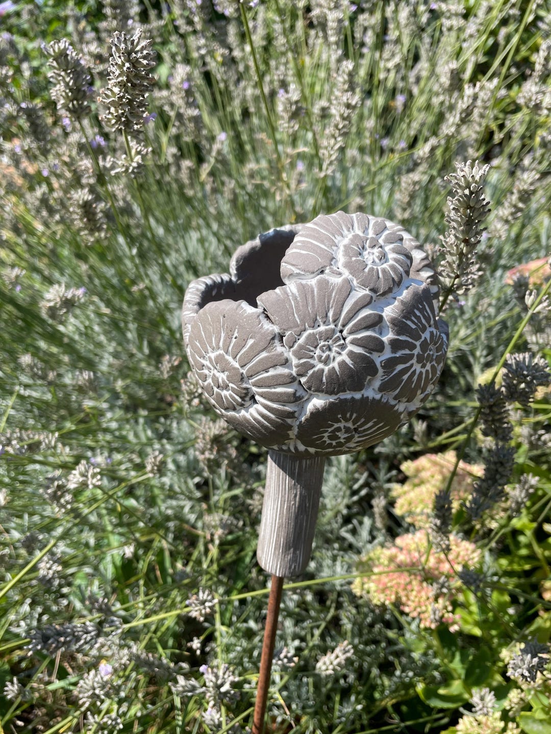 Planter, Ammonite Ball, Plant Ball on Stick - Etsy