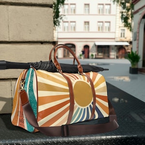 Here Comes the Sun Waterproof Weekender Bag | Retro 70's | Vintage ...