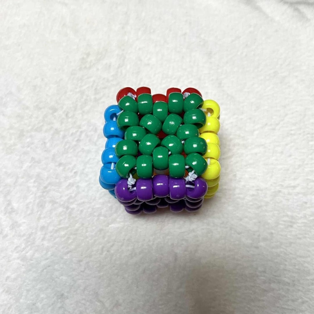 Pony Bead Kandi Fidget Cube - Etsy
