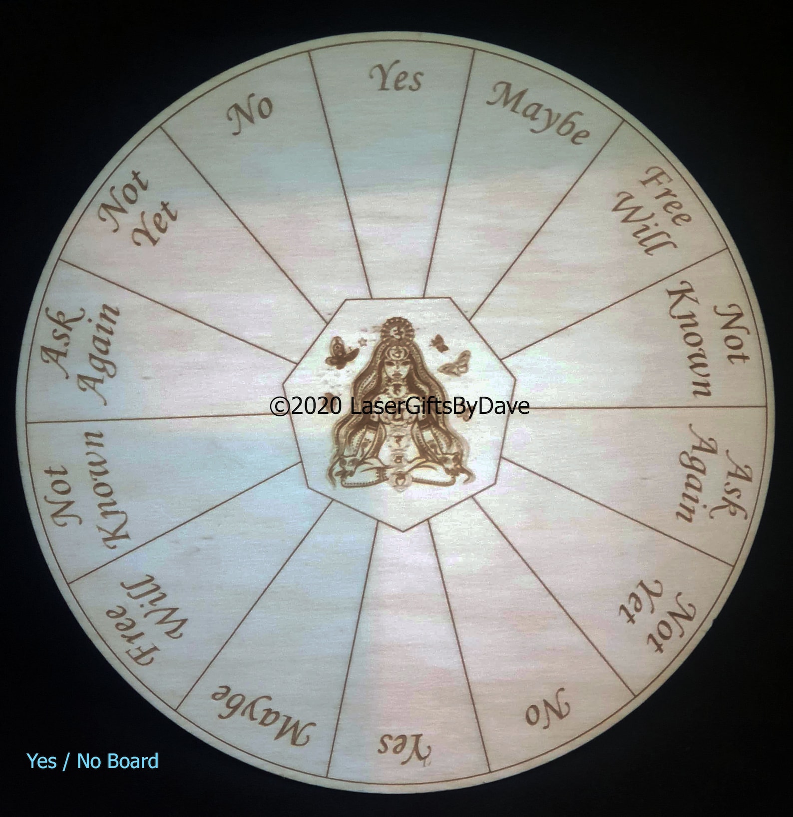 Wooden Pendulum Spiritual Dowsing Board Laser Engraved - Etsy Canada