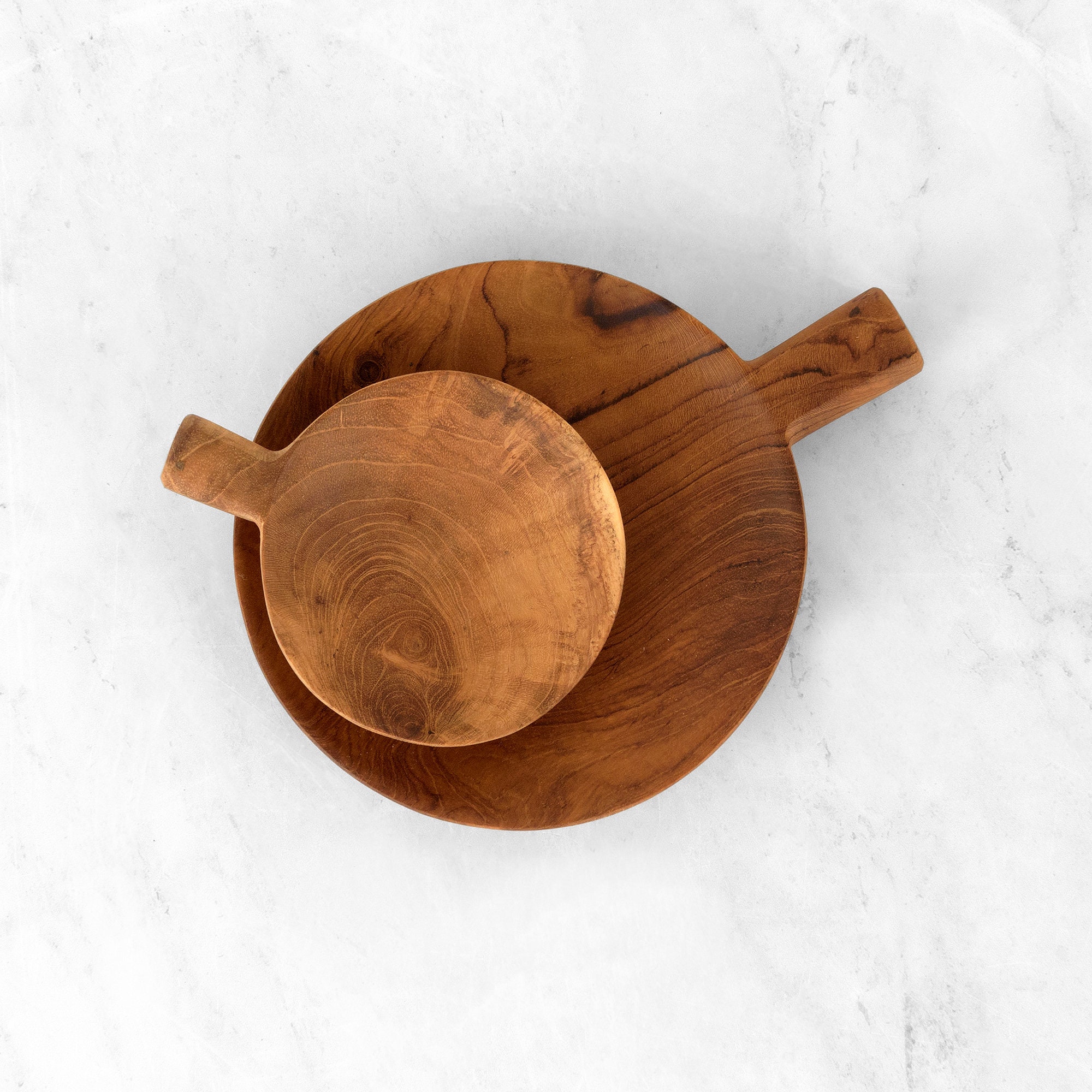 Teak Paddle Tray Individual or Set - Etsy