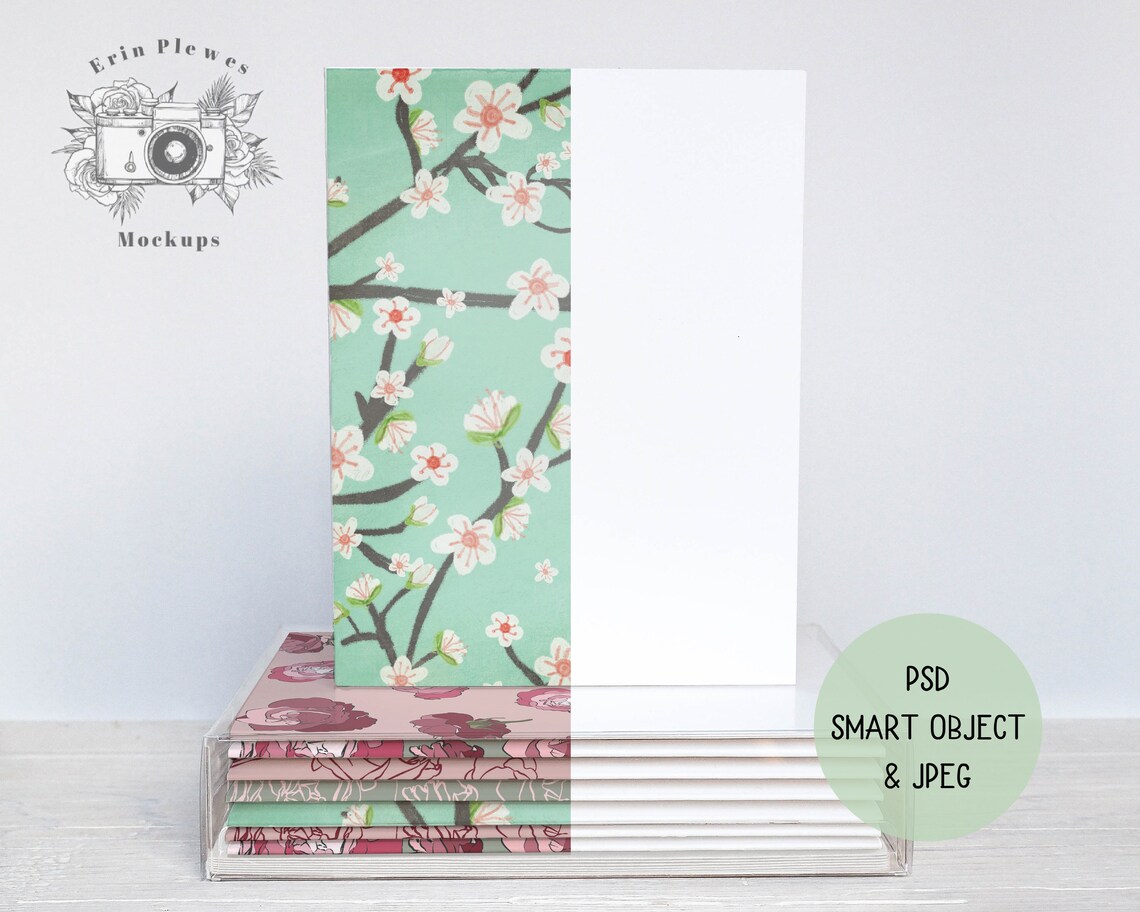 A2 Card Mockup Box Set Smart Object, Greeting Card Mockup Set ...