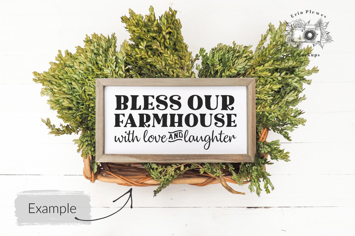 Wood Sign Mockup Rustic Wood Frame Mock-up Farmhouse Style - Etsy