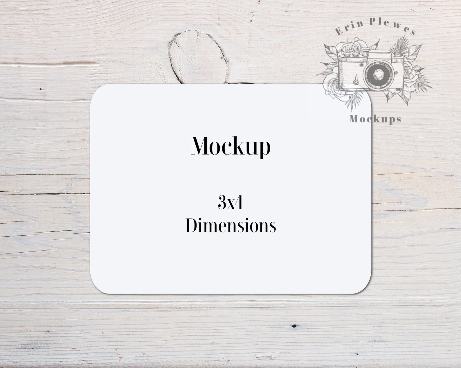 Sticker Mockup 3x4 Label Mock up 3x4 Rounded | Etsy