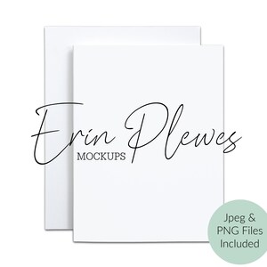 A2 Vertical Card Mockup PNG, Thank You Card Mock up With Envelope White ...