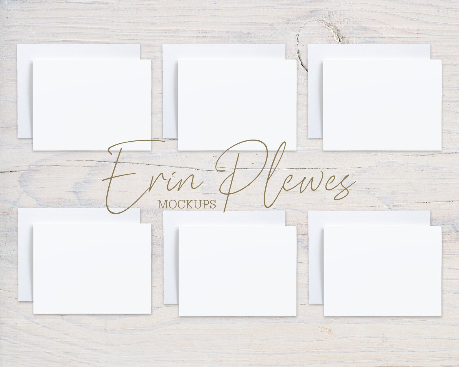 Neutral Card Mockup A2 Greeting Card Mock up X 6 Landscape - Etsy