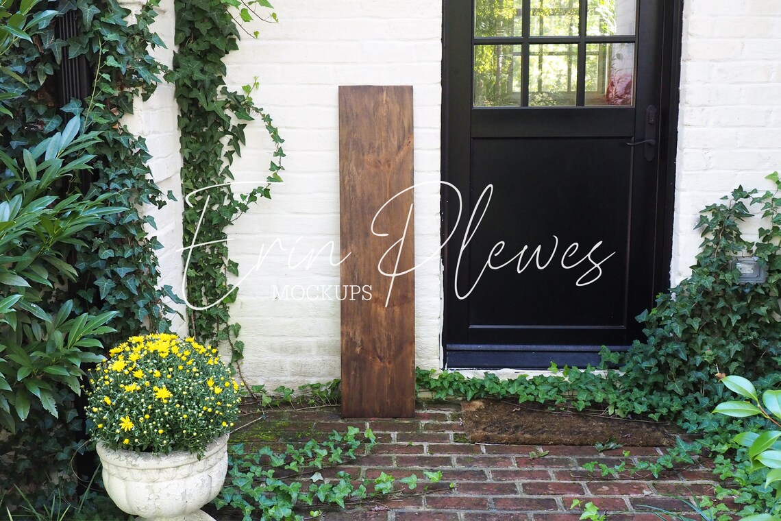 Porch Sign Mockup Large, Outdoor Sign Mock Up, Fall Wood Frame Mock-up ...