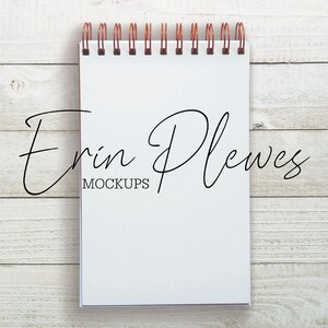 Spiral Notebook Mockup, Notebook Mock up on Rustic Shiplap, PSD Smart ...