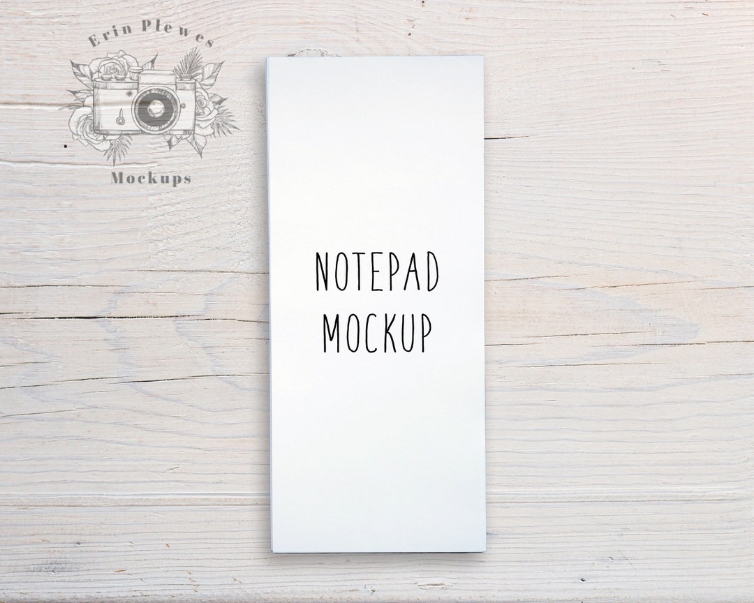 Notepad Mockup, to Do List Mock up on Rustic Wood Background ...