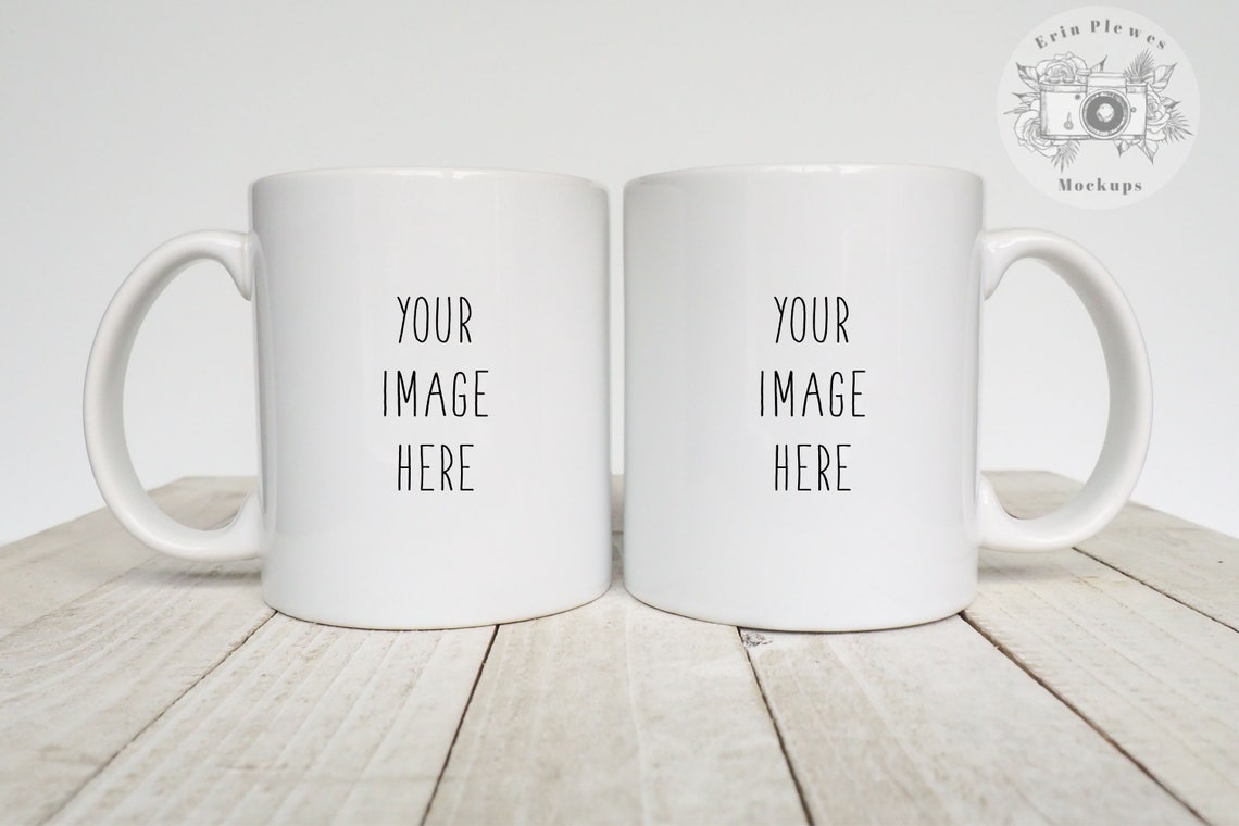 Front and Back Mug Mockup, Double Side Mug Mock-up for Styled Stock ...