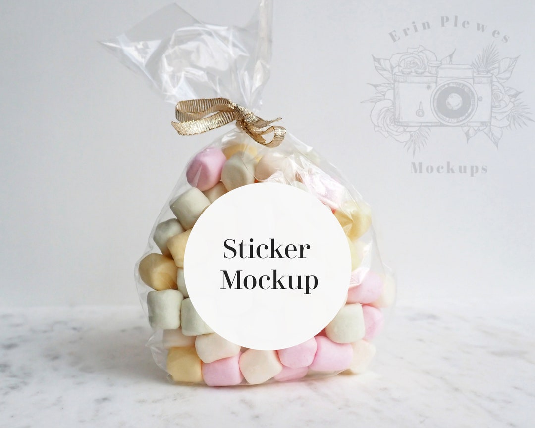 Sticker Mockup, Round Label Mock Up, Wedding Gift Tag Mock-ups, Stock ...