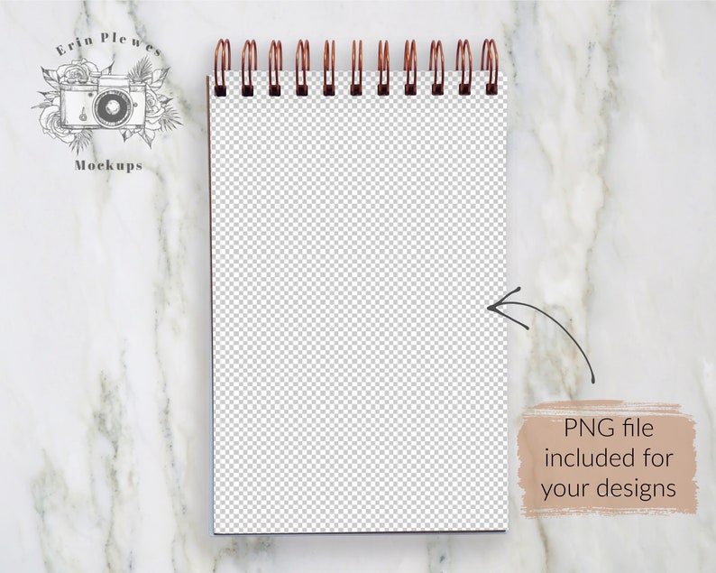 Notebook Mockup Spiral Notebook Mock up on Marble PSD Smart - Etsy