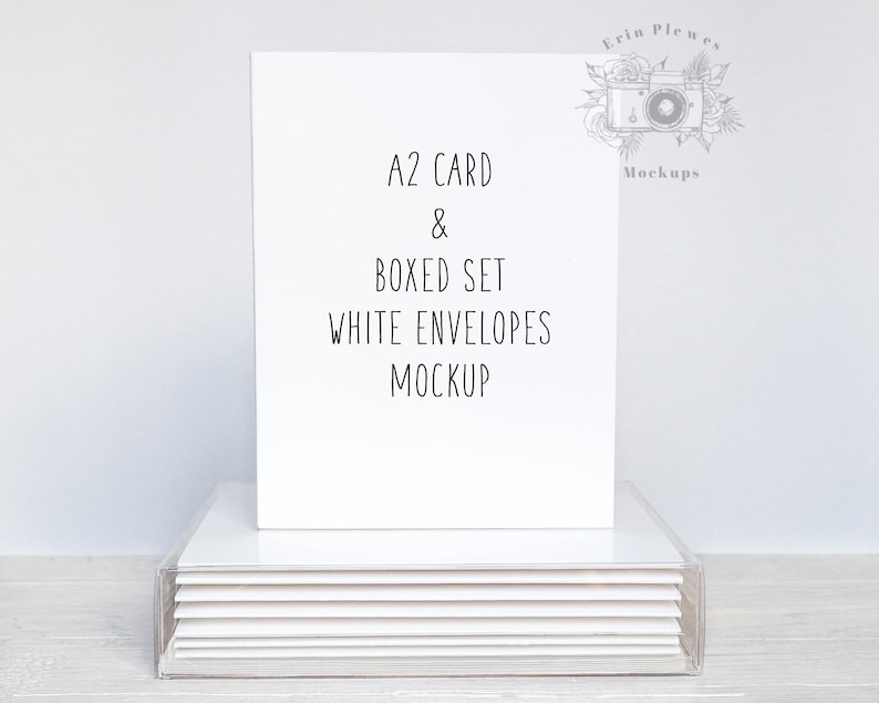 A2 Card Mockup Box Set Smart Object Greeting Card Mockup Set - Etsy