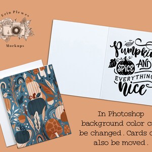 A2 Inside Card Mockup PSD Smart Object, A2 Card Front Back Mock Up ...