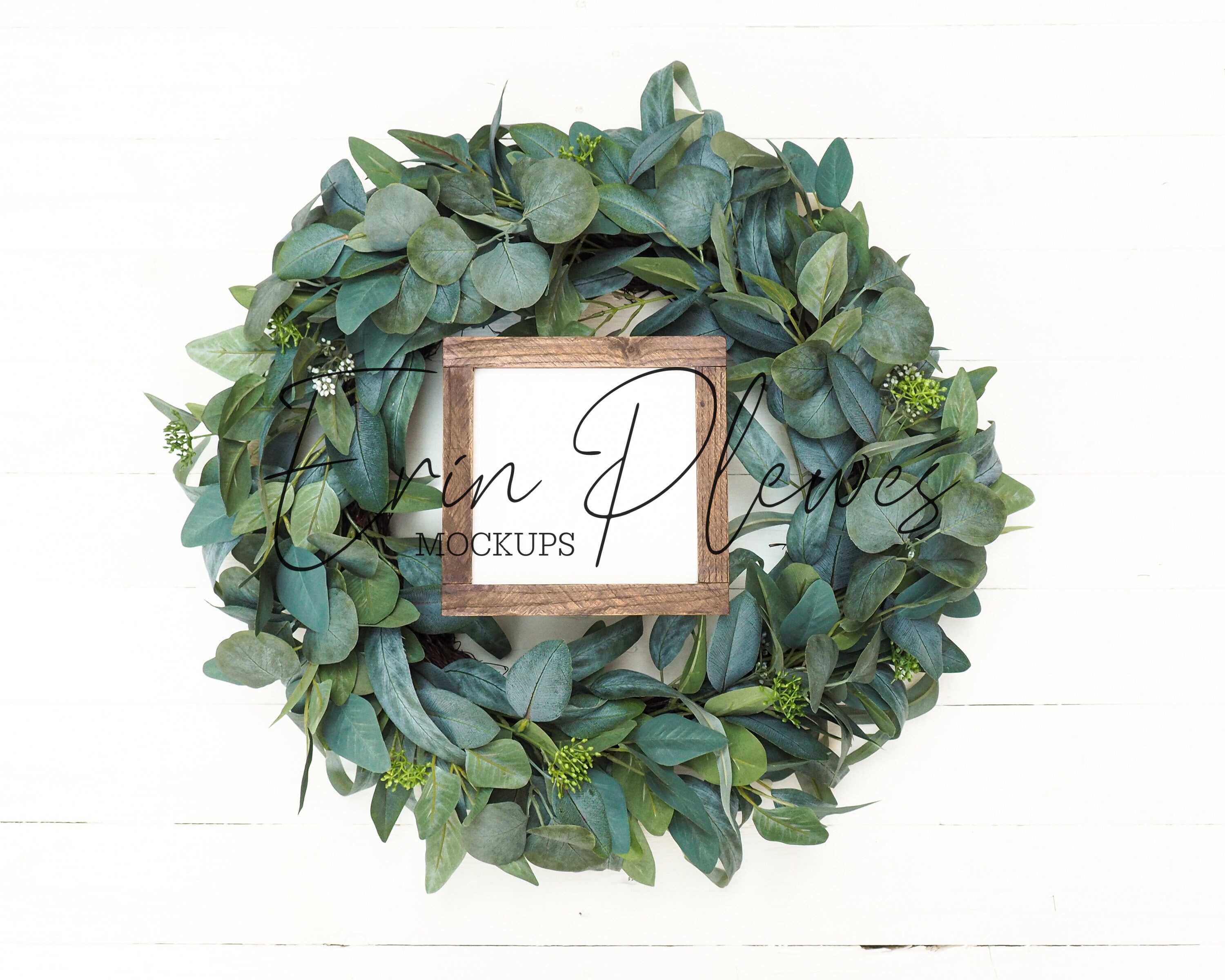Wood Sign Mockup, Square Farmhouse Sign Mock Up, 6"x6" Mock-up Rustic ...