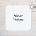 Sticker Mockup 3x4, Label Mock up 3x4, Rounded Corners Sticker Flat Lay ...