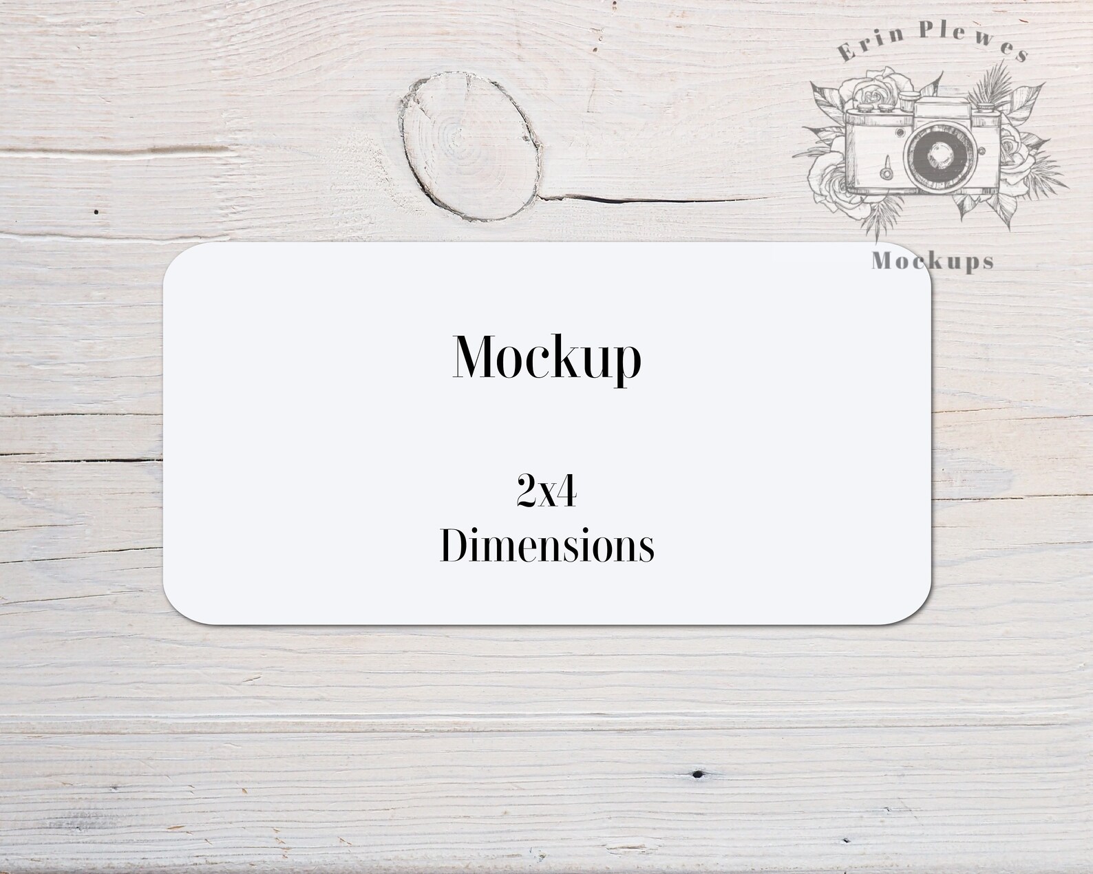 Sticker Mockup Rectangle Label Mock up 2x4 on | Etsy