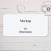 Sticker Mockup Rectangle Label Mock up 2x4 on - Etsy