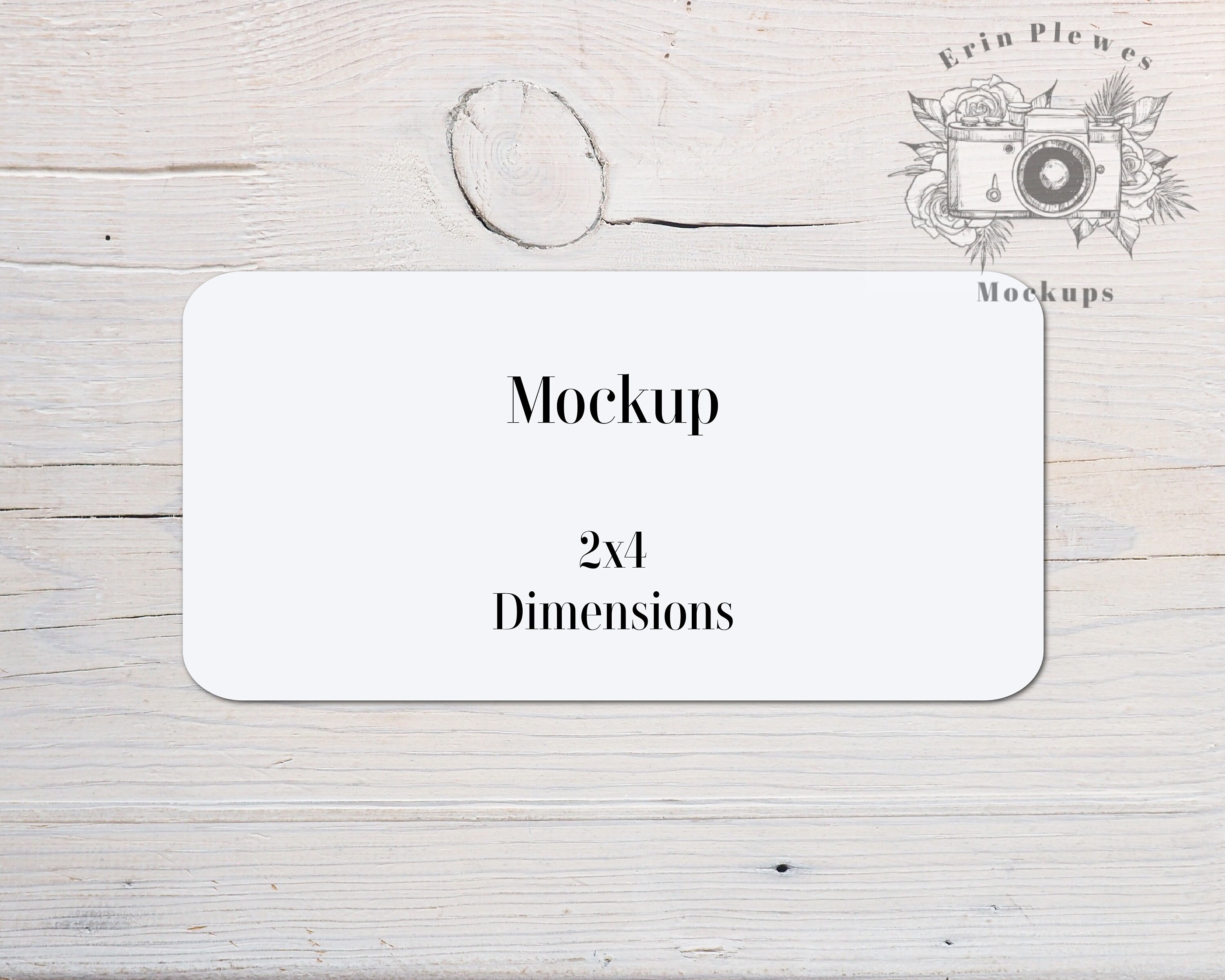 Sticker Mockup Rectangle Label Mock up 2x4 on - Etsy UK