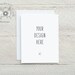 A2 Card Mockup White Envelope, Thank You Card Mock up for Rustic ...