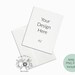White Card Envelope Mockup, A2 Thank You Card Mock-up With White ...