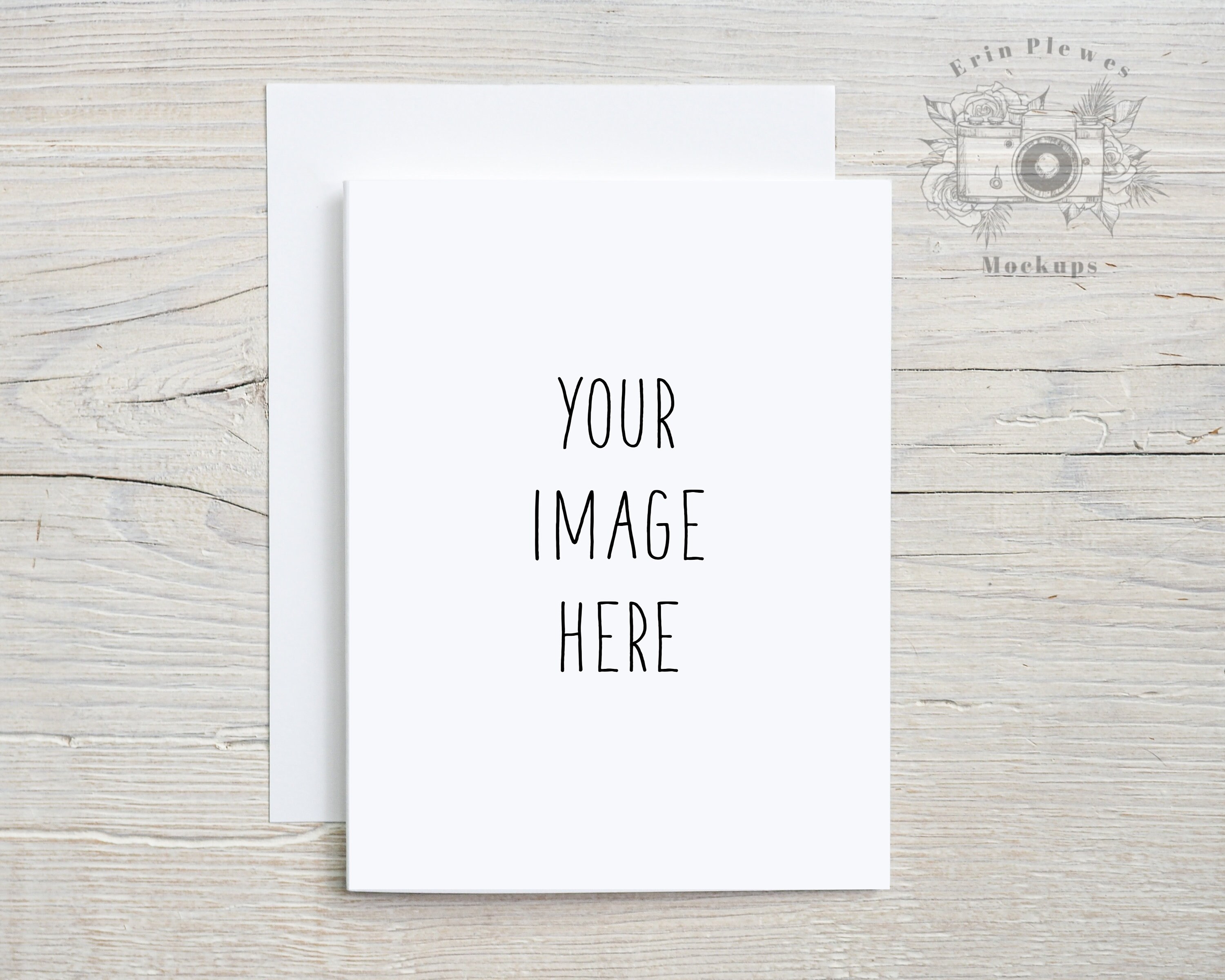 A2 Greeting Card Mockup With White Envelope Thank You Card - Etsy