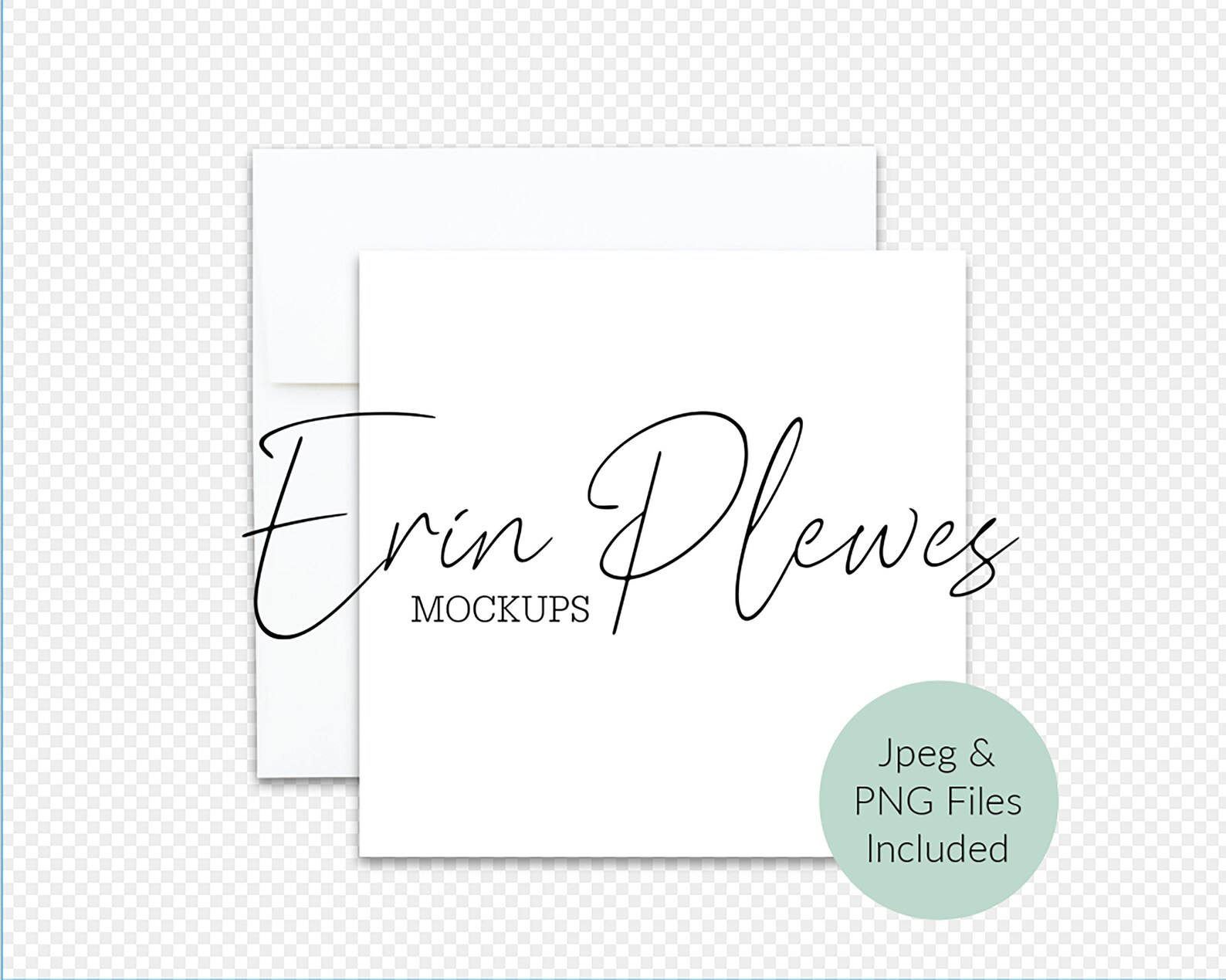 Square Card Mockup PNG Square Greeting Card Mock up With | Etsy