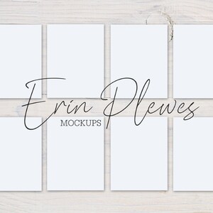 A2 Card Mockup Multiple X 8, Front Back Greeting Card Mock Up ...