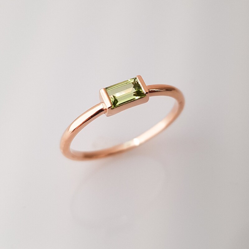 Baguette Ring - Etsy