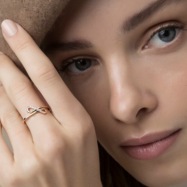 Simple Diamond Ring - Etsy