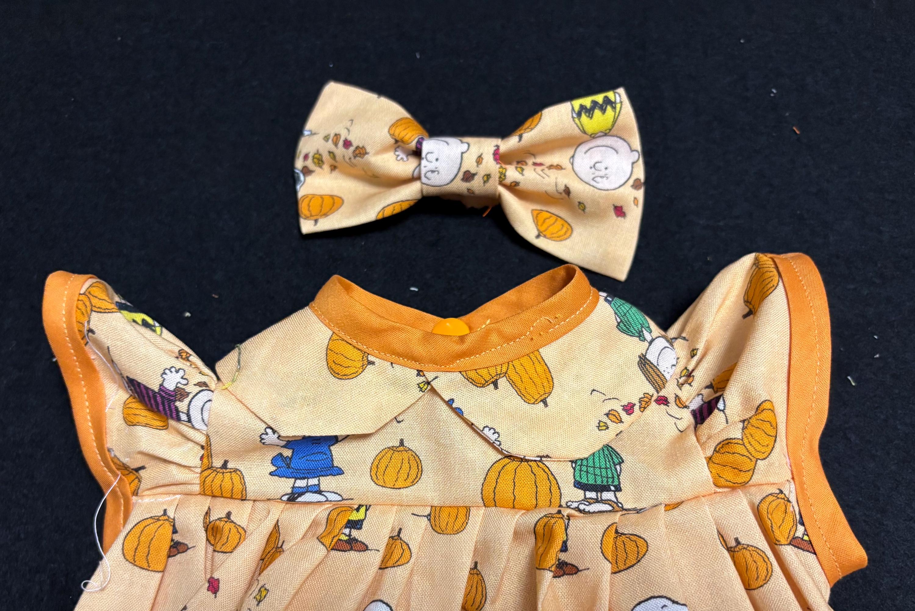 Porch Goose Dress With Matching Bonnet Fall It’s the Great Pumpkin ...