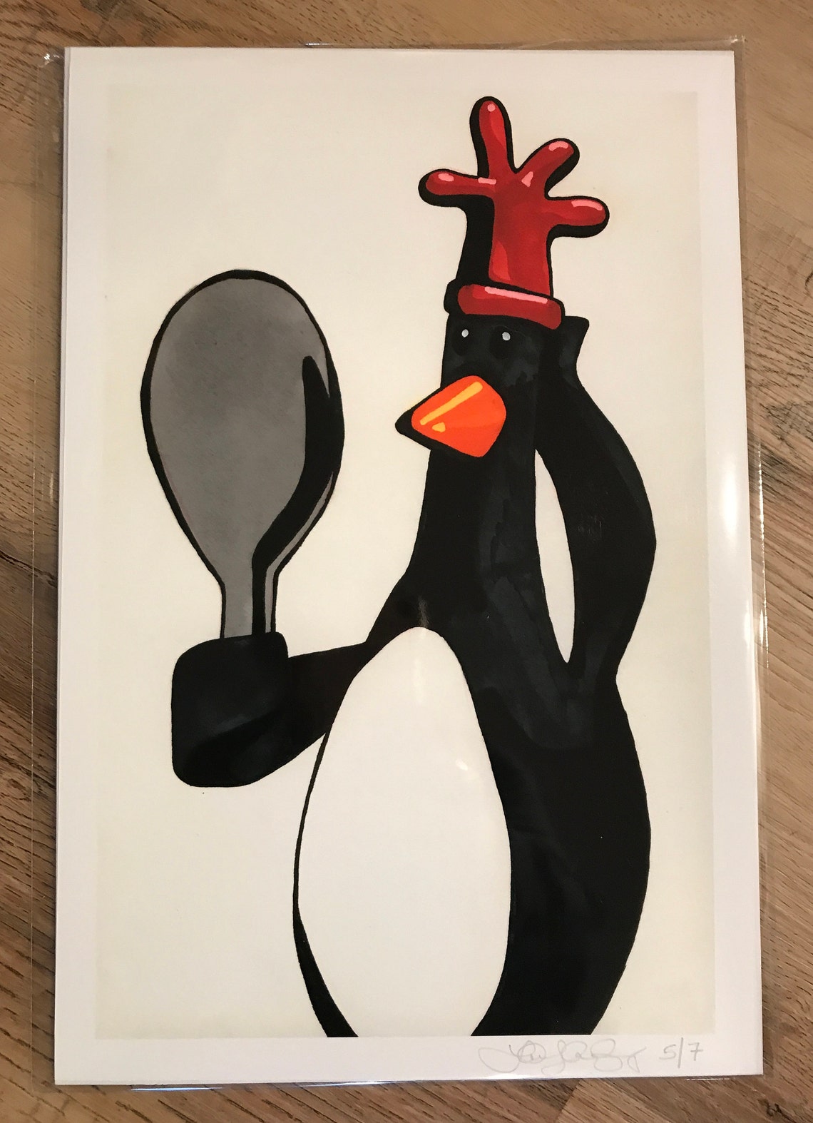 Feathers Mcgraw | 9x12 Art Print - Etsy