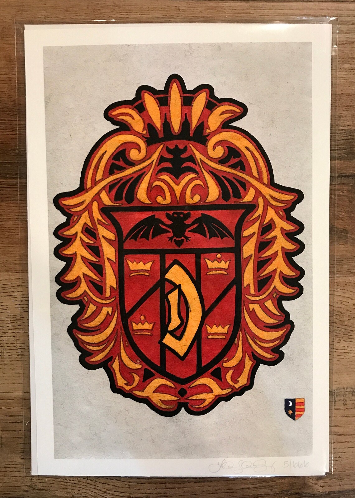 Crest of Dracula | 8x12 Art Print - Etsy