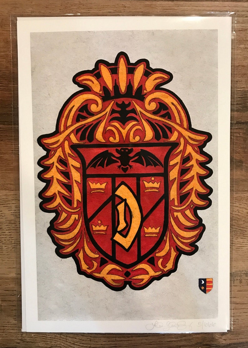 Crest of Dracula 8x12 Art Print - Etsy