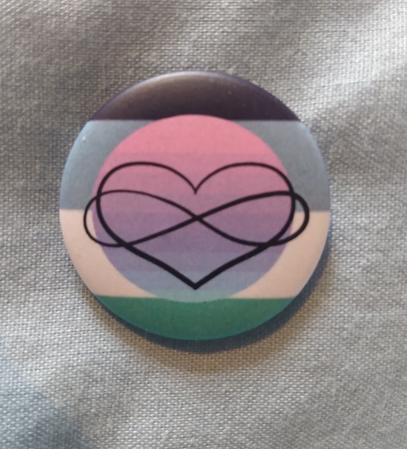 Oriented Aroace Polyamorous Ambonec Round Pin Badge 32mm | Etsy
