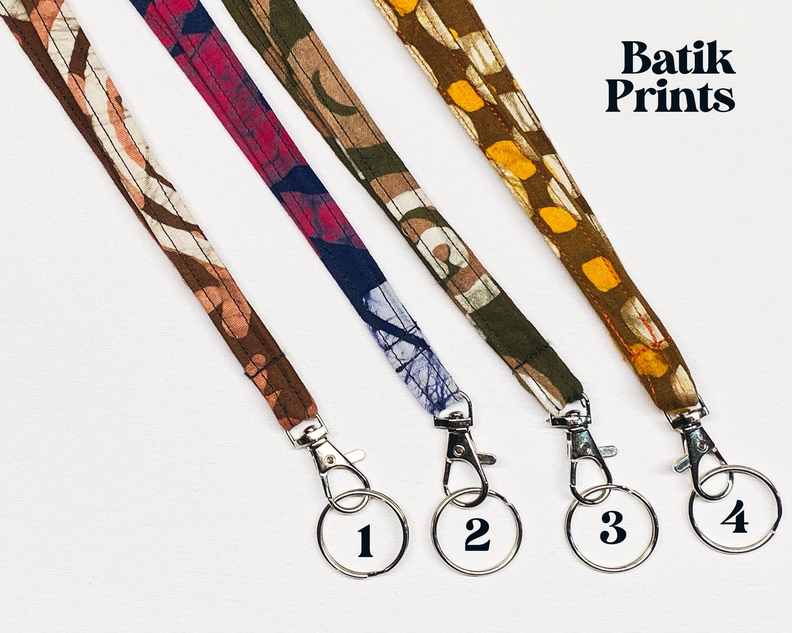 Batik and Ankara Fabric Lanyards - READY TO SHIP - Etsy
