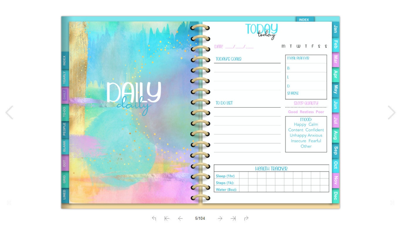 2022-2023 Ultimate Digital Planner Monthly, Weekly, and Daily Planner ...