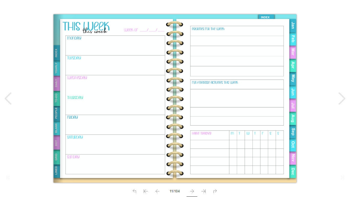 2022-2023 Ultimate Digital Planner Monthly, Weekly, and Daily Planner ...