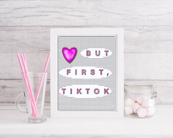 Tik Tok Poster - Etsy