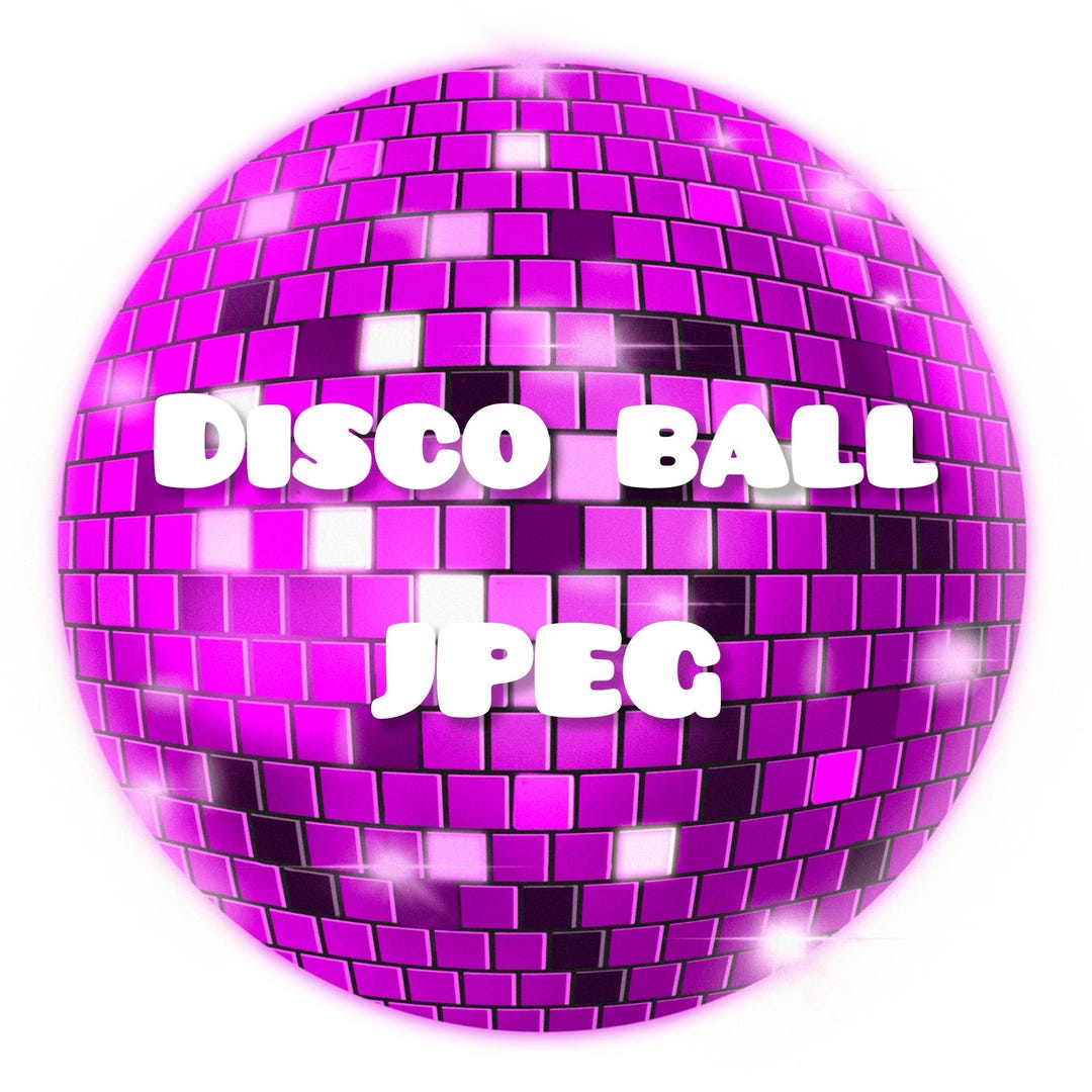 Disco Ball PNG File, Glitter Ball JPG File, Glitterball Image, Glitter ...