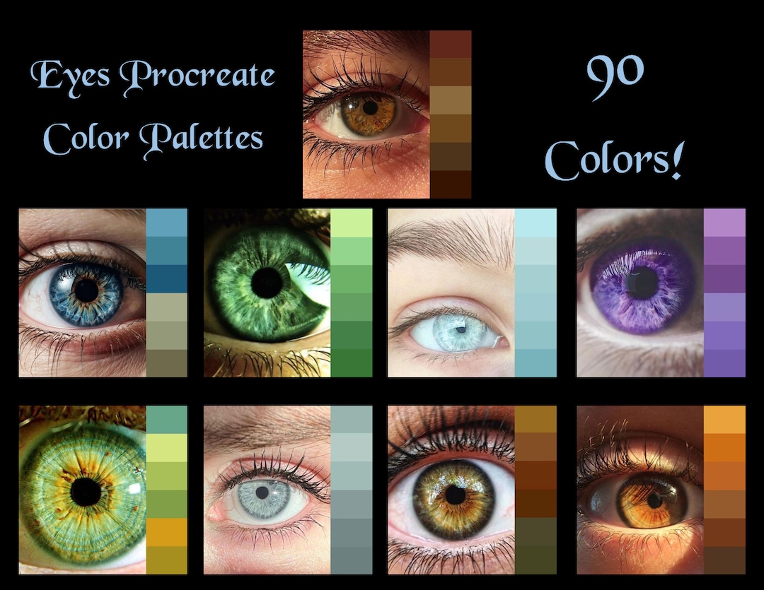 Eye Colors Procreate Color Palette - Etsy