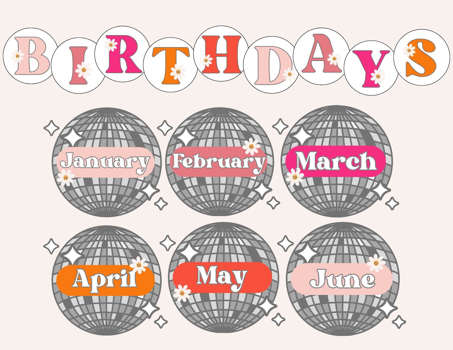 Disco Groove Birthday Bulletin Board Wall PDF - Etsy